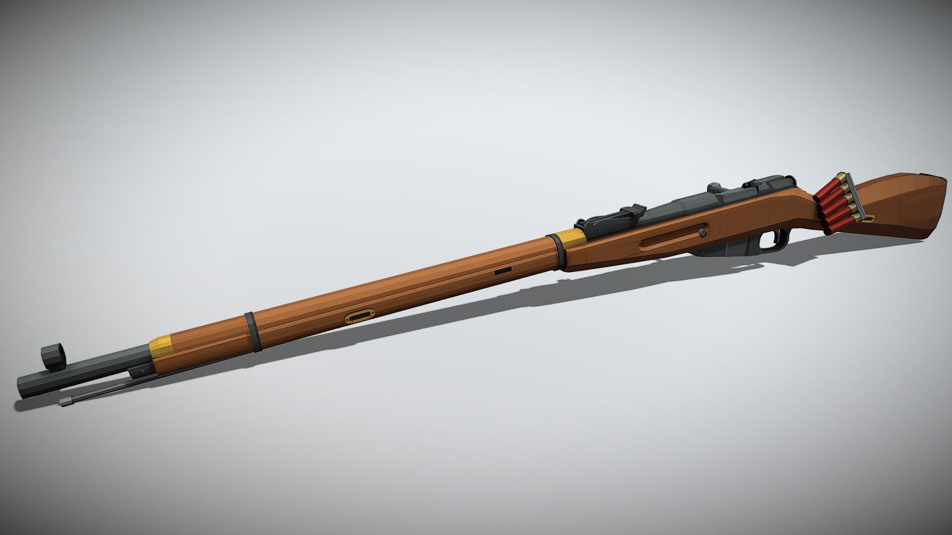 Low-poly Mosin Nagant .410 - 3D model by soret15 [7933463] - Sketchfab