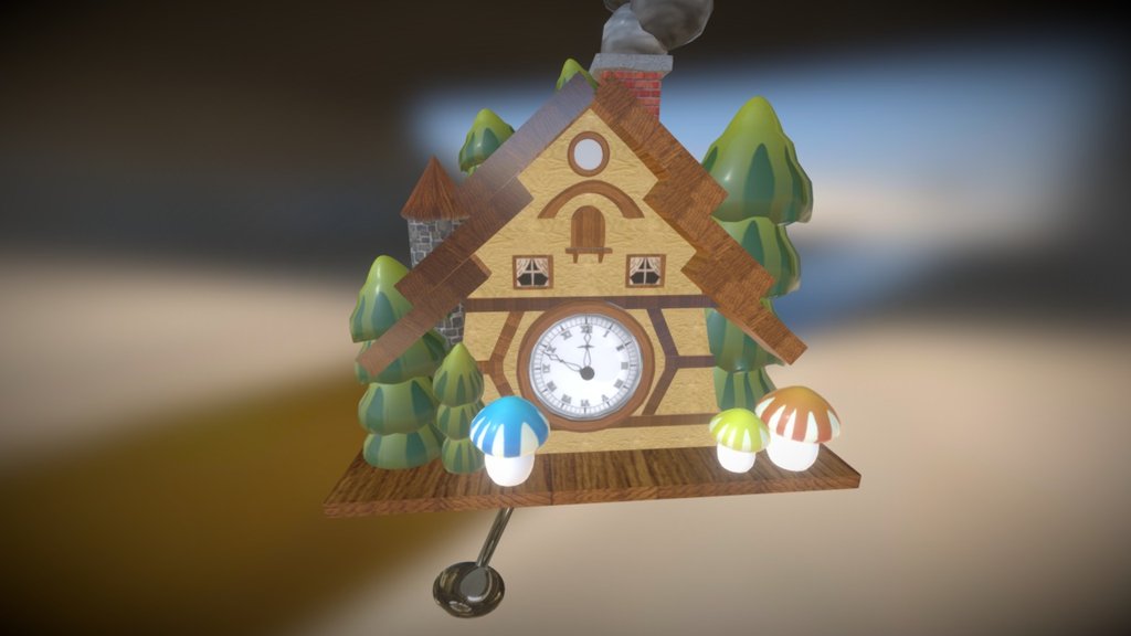 Cucu Clock - 3D model by Dave [7935e85] - Sketchfab
