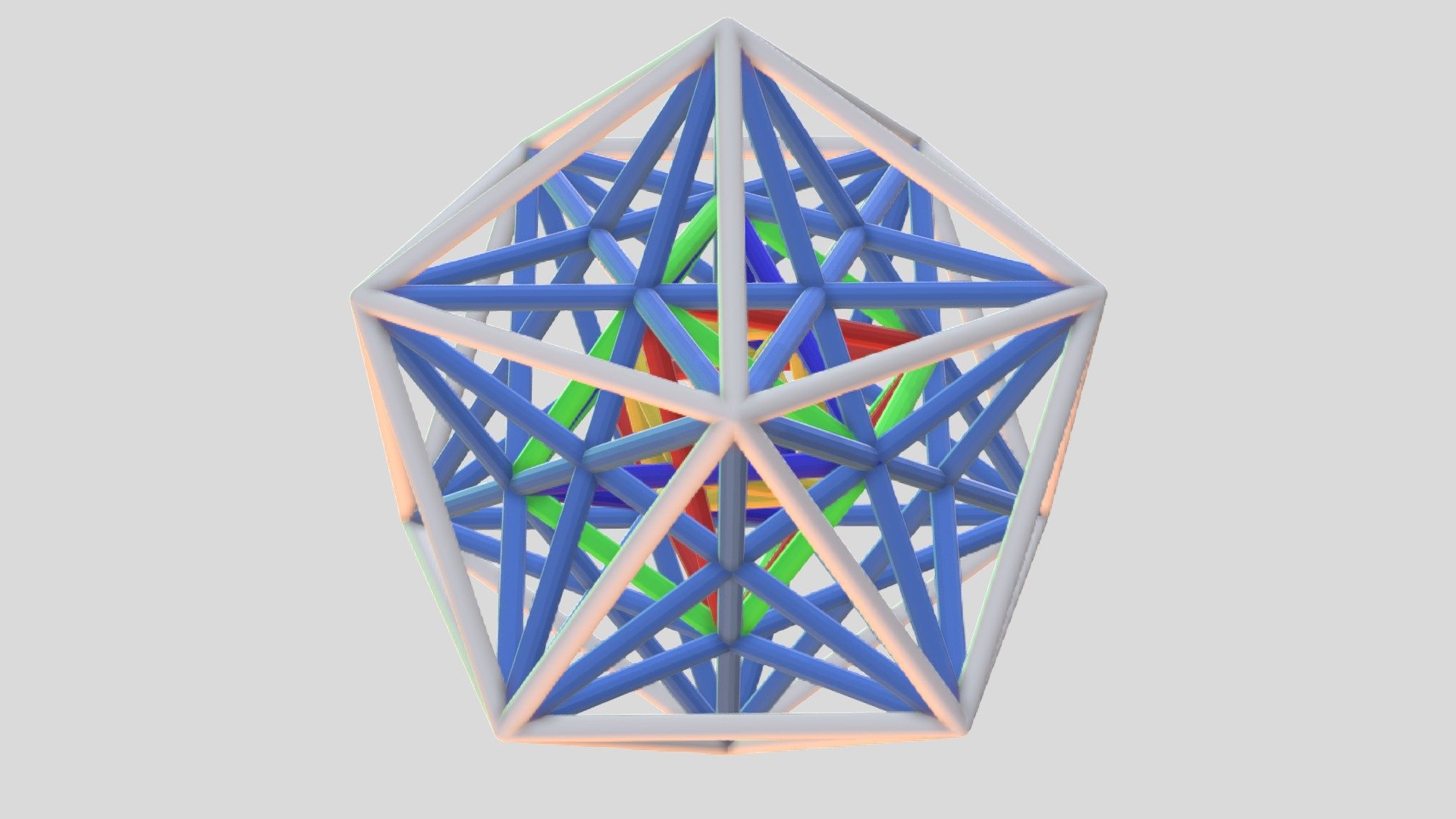 Nested Platonics Colored - 3D model by sacredgeometryweb [7936d6b ...