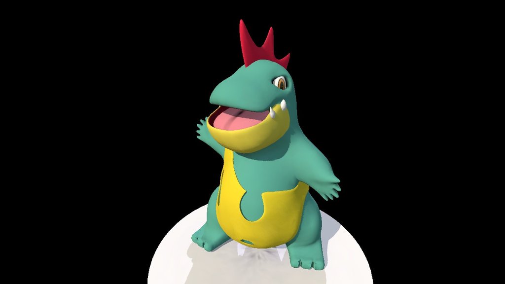 Croconaw - 3D model by alexandrelegault [7936f72] - Sketchfab