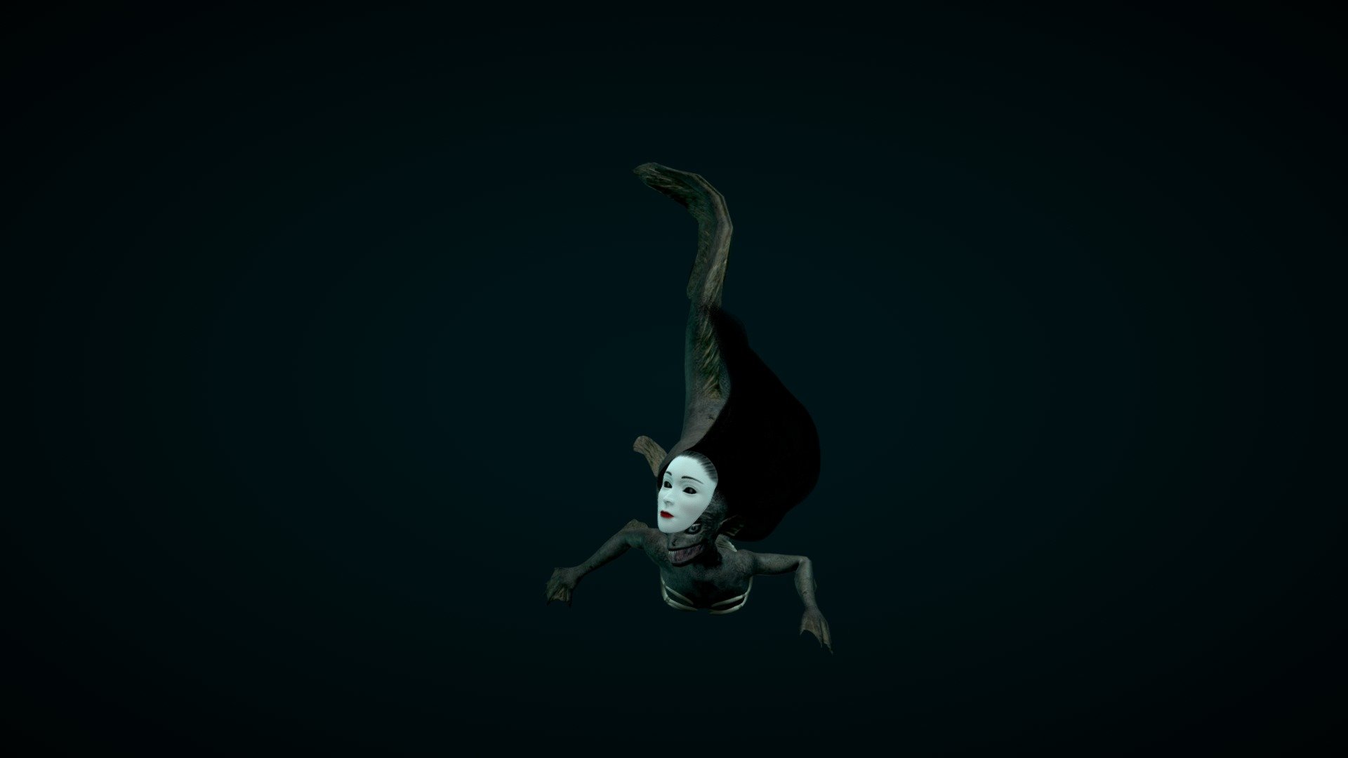 Deep-Sea Mermaid - 3D model by PlattIntroTo3d [79373ce] - Sketchfab