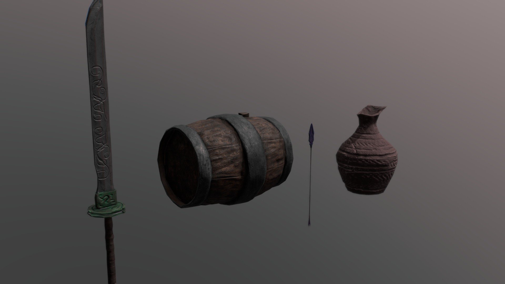 Medieval Props - MyFirstKitbashProject - 3D model by Jordan O'Neill ...