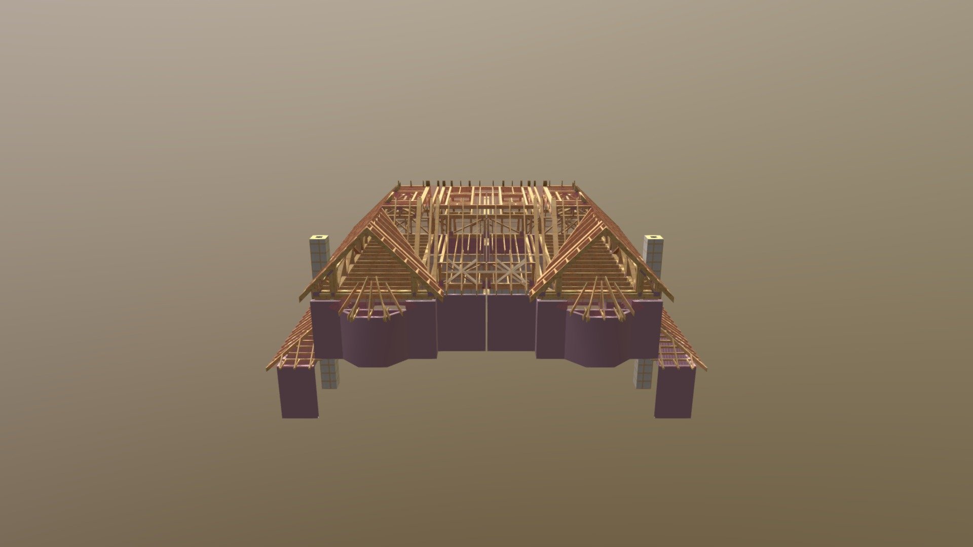 Attic Roof - Tring - 3D model by Michael Prescott (@MichaelPrescott ...