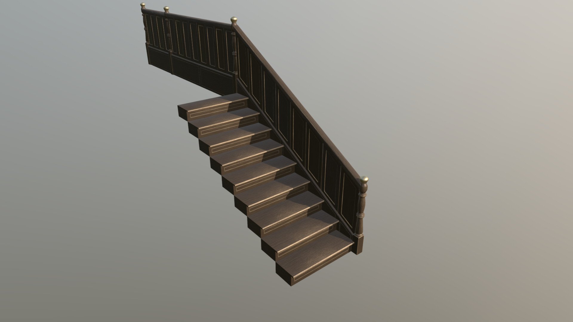 Wooden Stairs - 3D model by RunemarkStudio [793d151] - Sketchfab