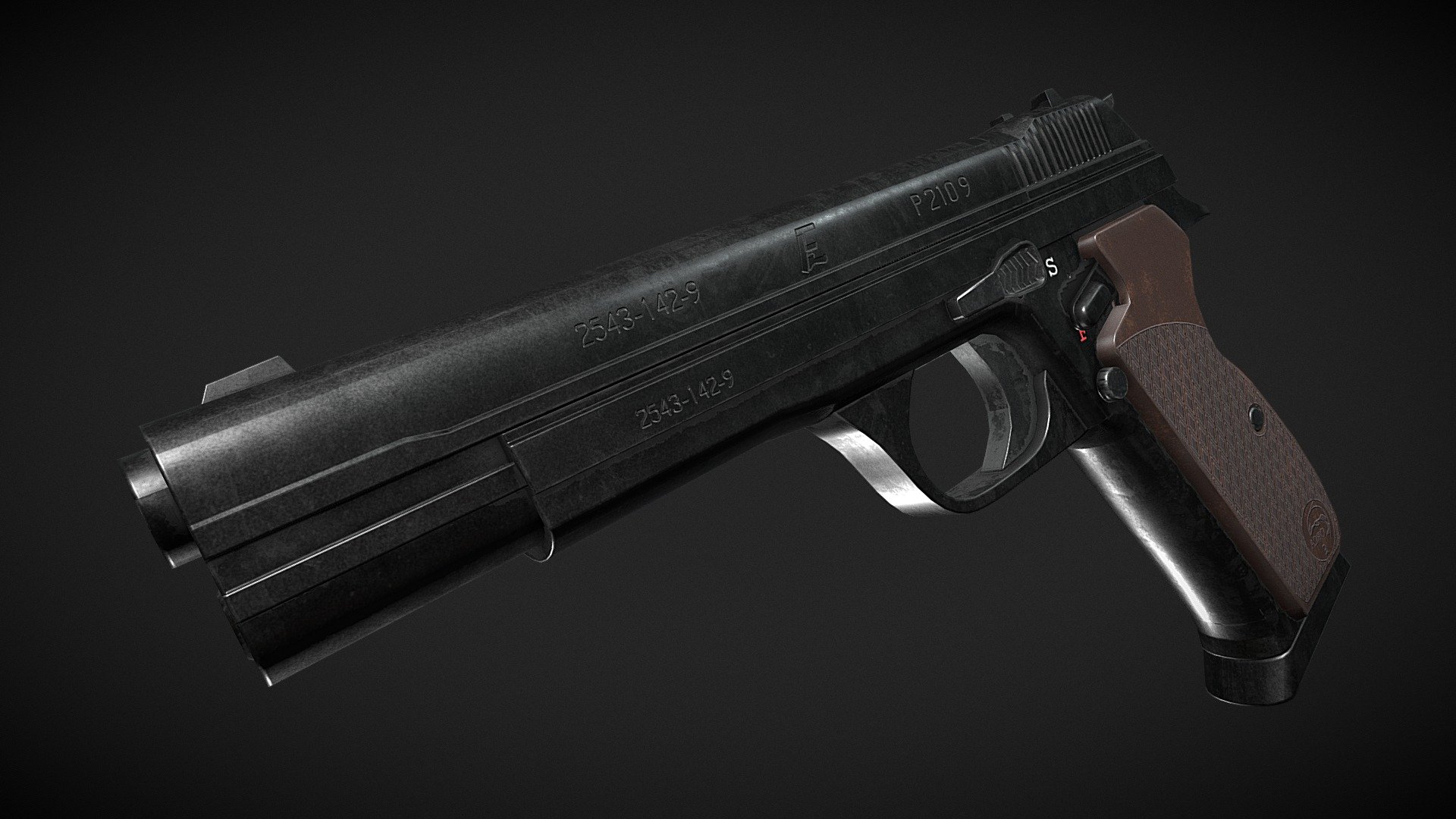 SIG P210 Pistol - Download Free 3D model by Martini-SF [793dad6 ...