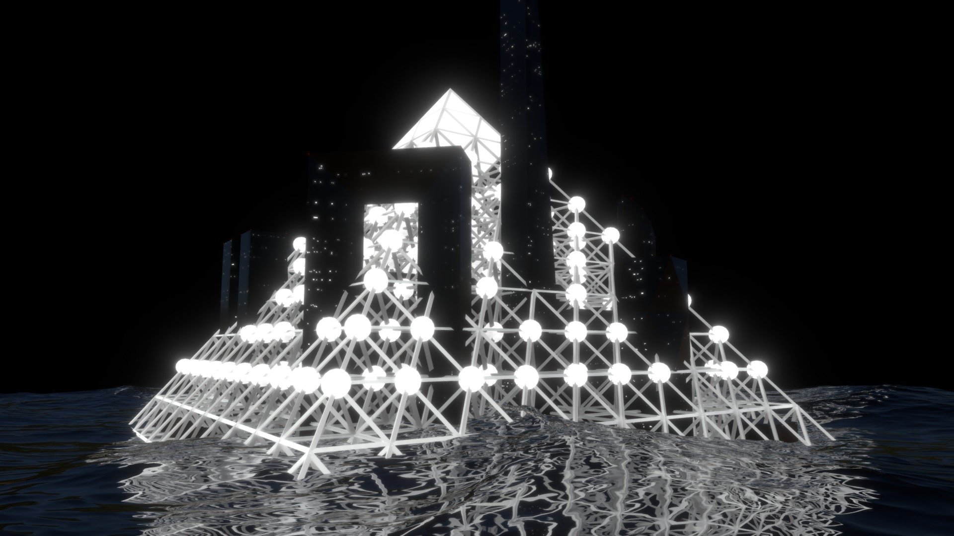 Floating Pyramid City - Download Free 3D model by Gabriel Sierra ...