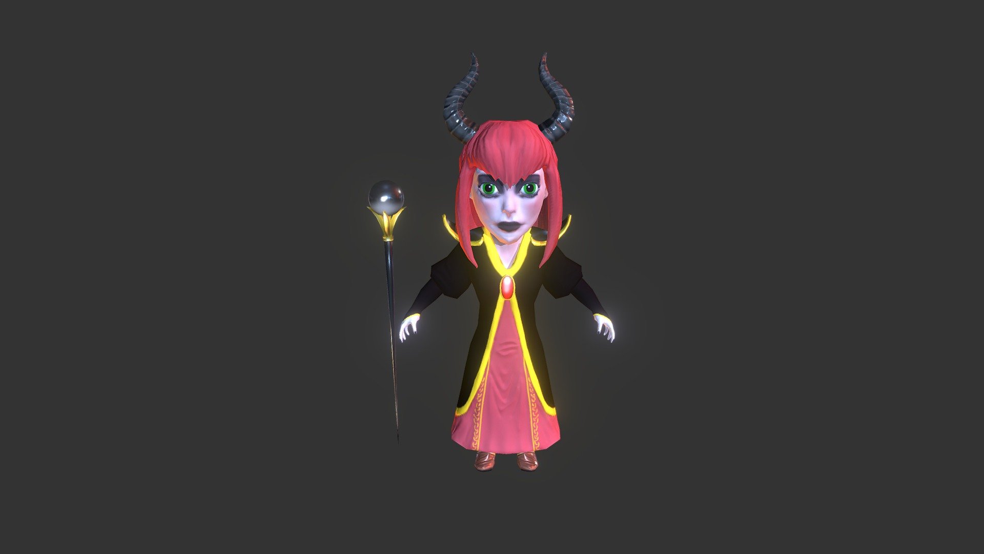 Witch 01 - 3D model by disartix01 [793fa19] - Sketchfab