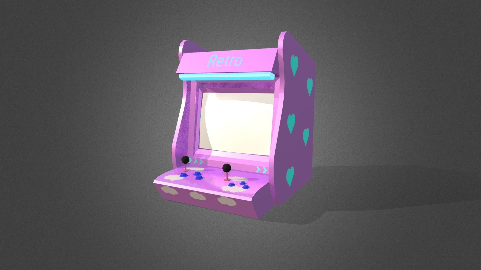 Retro Mini Arcade V1.0 - 3D model by Turner3D [793fa3b] - Sketchfab