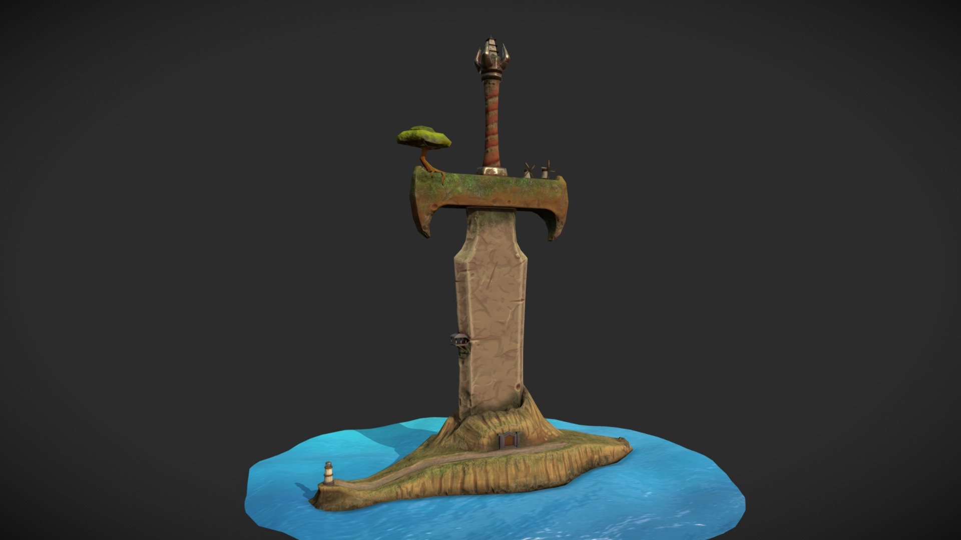Sword temple - 3D model by Juan Pablo (@jpls703) [7941112] - Sketchfab