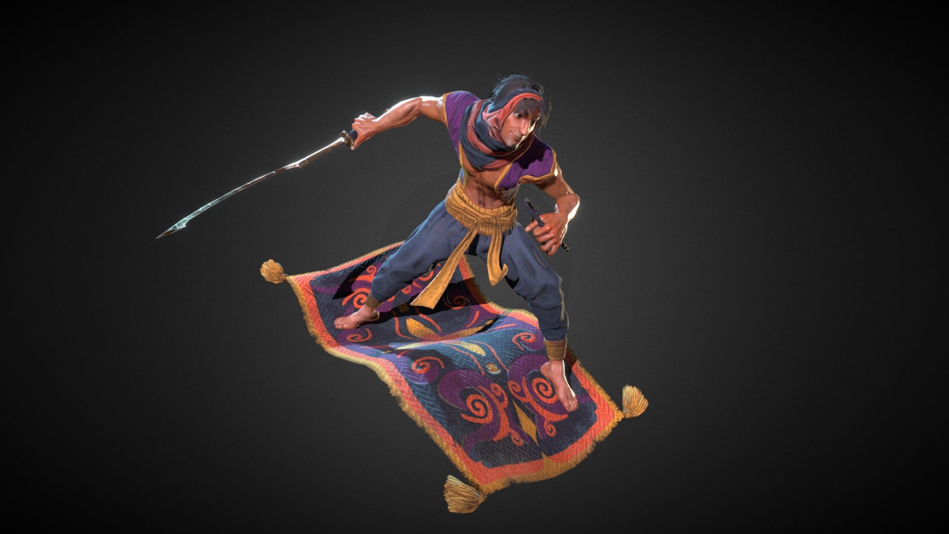 Alladin_Pose - 3D model by Vizzir [7943d35] - Sketchfab