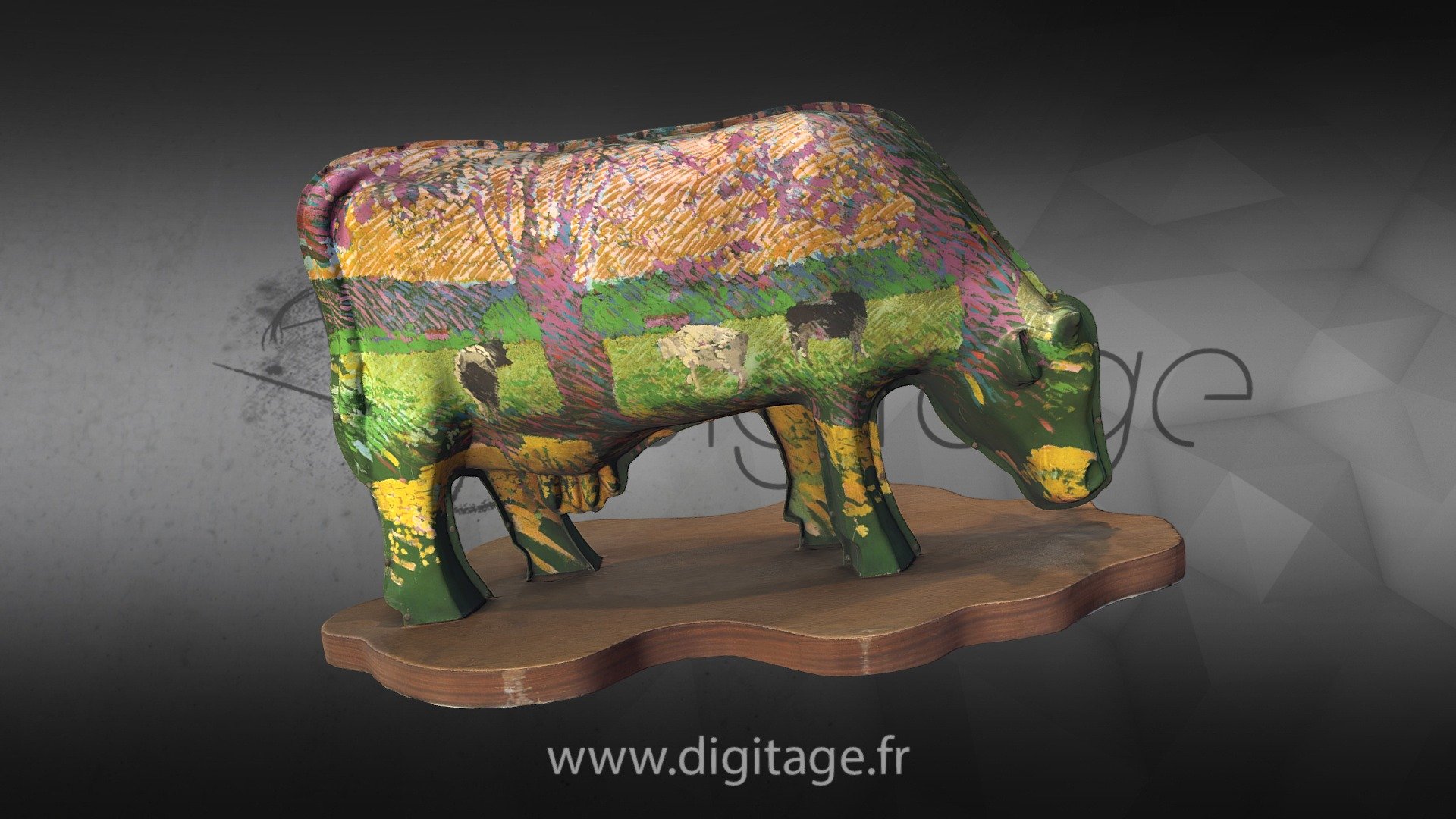 Mazedia - Vache Lafayette - 3D model by Digitage [79442cf] - Sketchfab