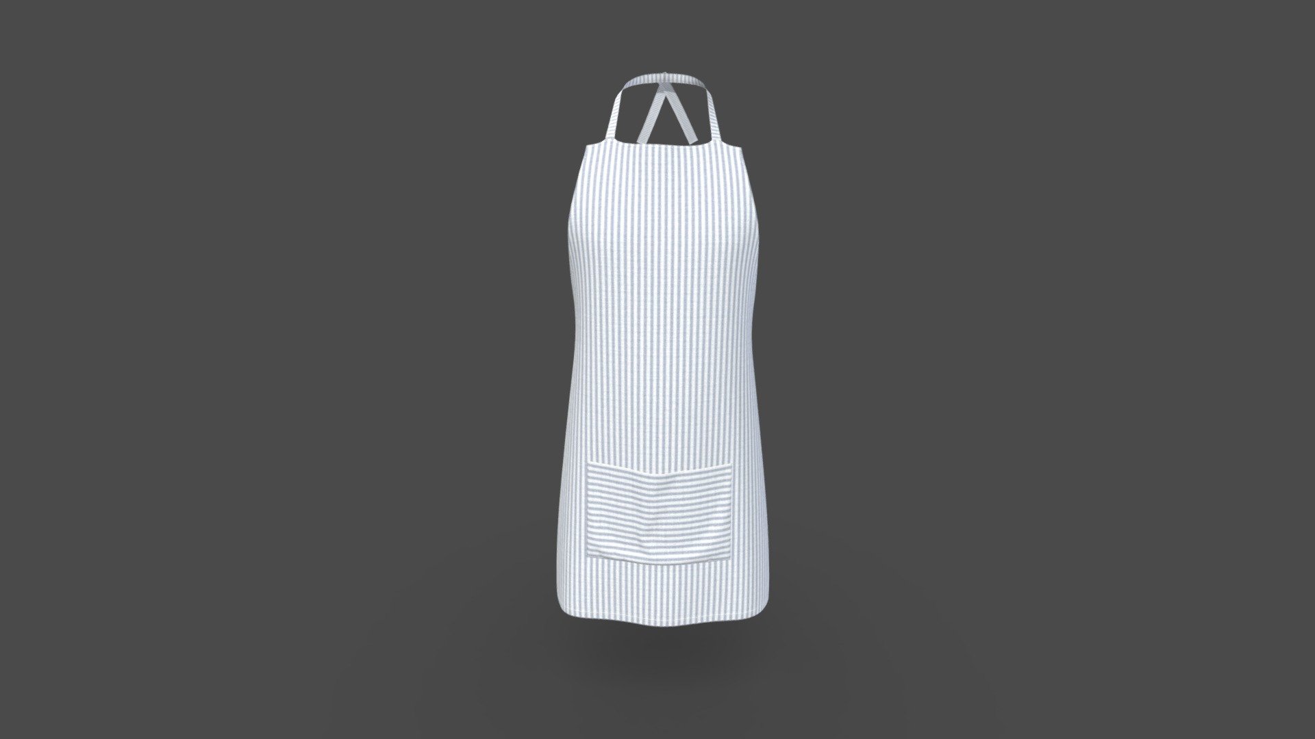 Men Classic Stripe Apron - Buy Royalty Free 3D model by BINARYCLOTH ...