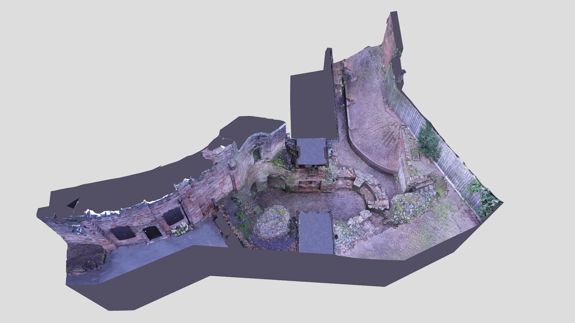 Tamworth Castle- 13th century gatehouse. - 3D model by Centre-of ...