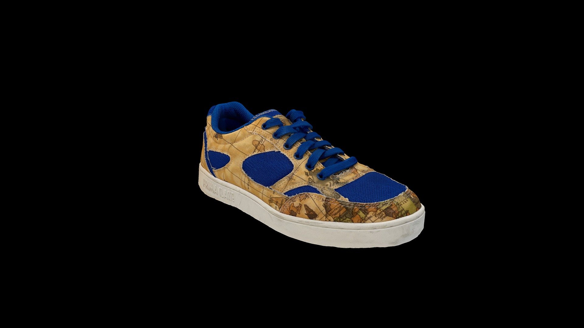 A shoe with a map pattern - Buy Royalty Free 3D model by rebuilderai ...