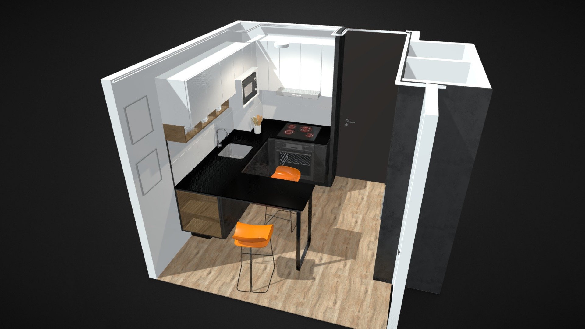 Kitchenette - Download Free 3D model by RSolution (@resolution ...