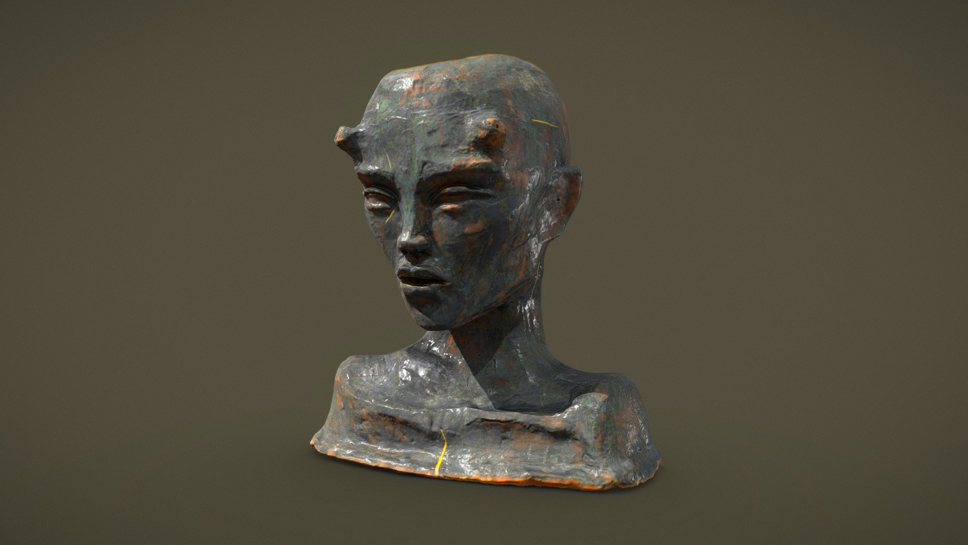 Sculpture: Red witch - 3D model by F360 Studio (@F360-Studio) [794a264 ...