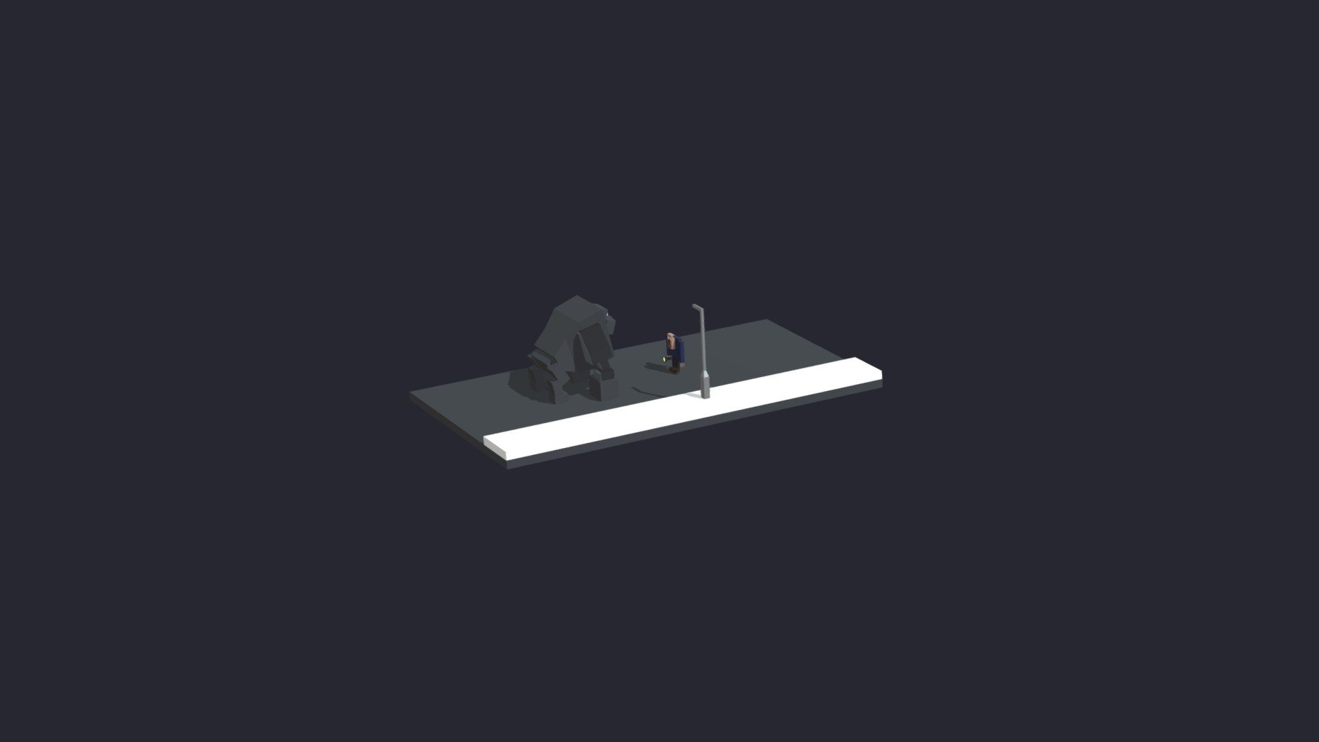 Scary scene | Low poly - Download Free 3D model by asaph.baldassari ...