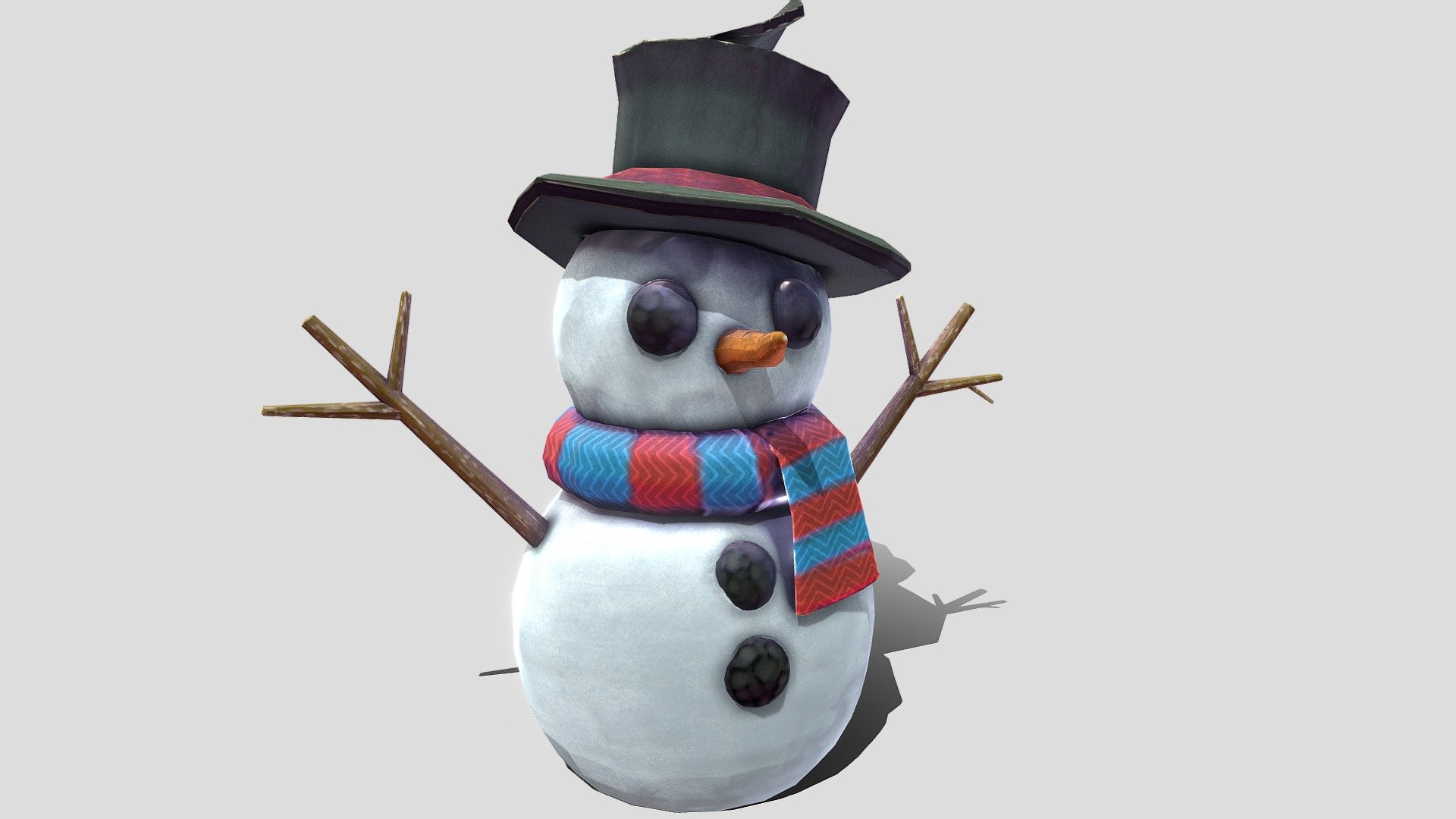 Snowman! - 3D model by Mikomi_3D_Arts (@hoperossart) [7951b0c] - Sketchfab