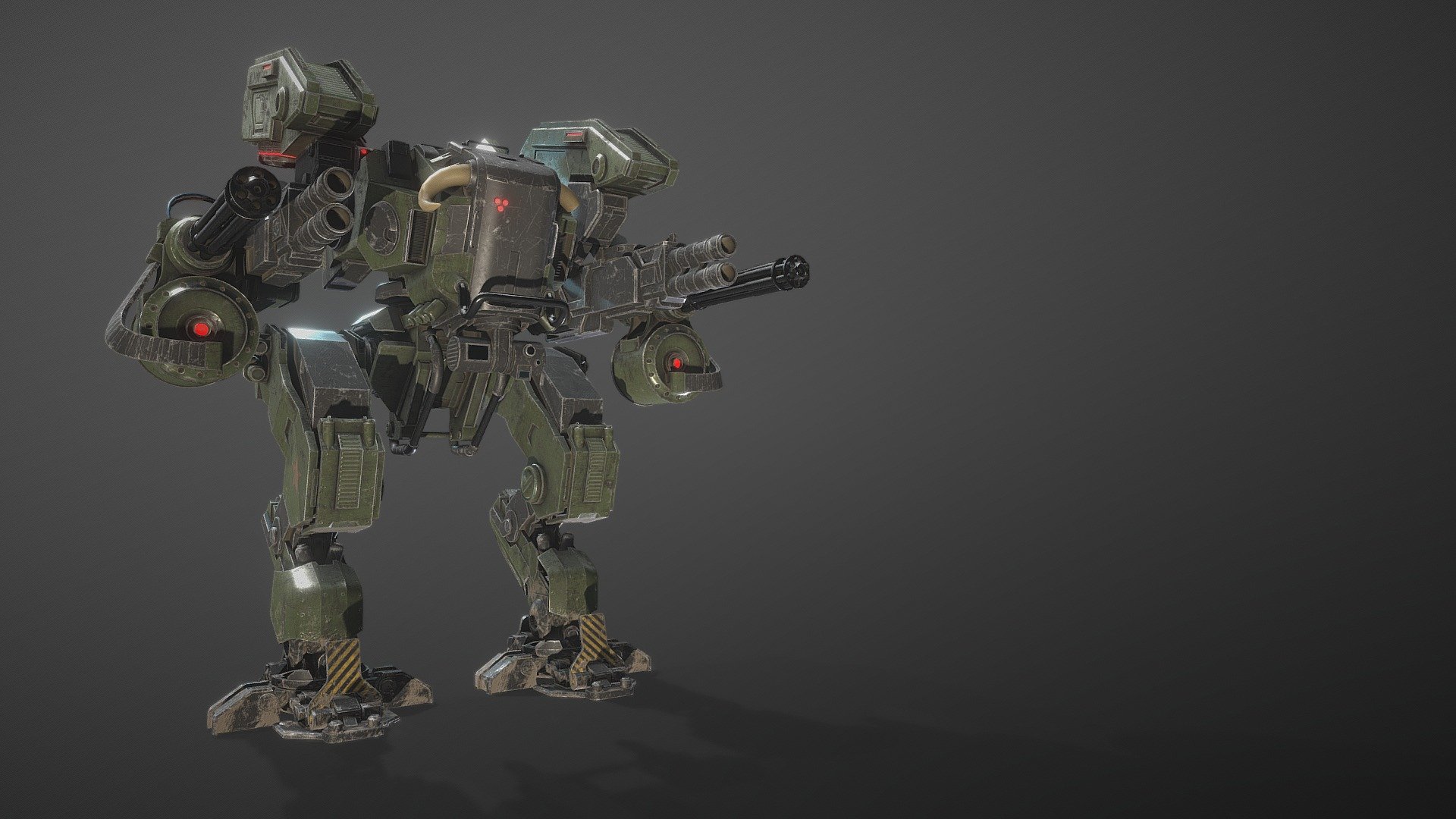 Military mech - 3D model by andruxa103 [795437a] - Sketchfab