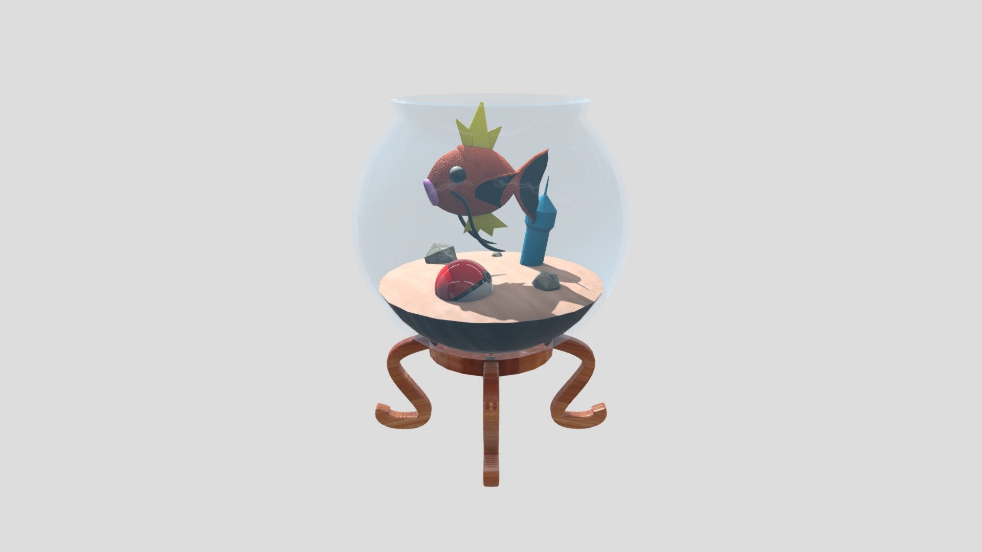 Fishbowl and Magicarp Fixed - 3D model by Justin Pederson ...