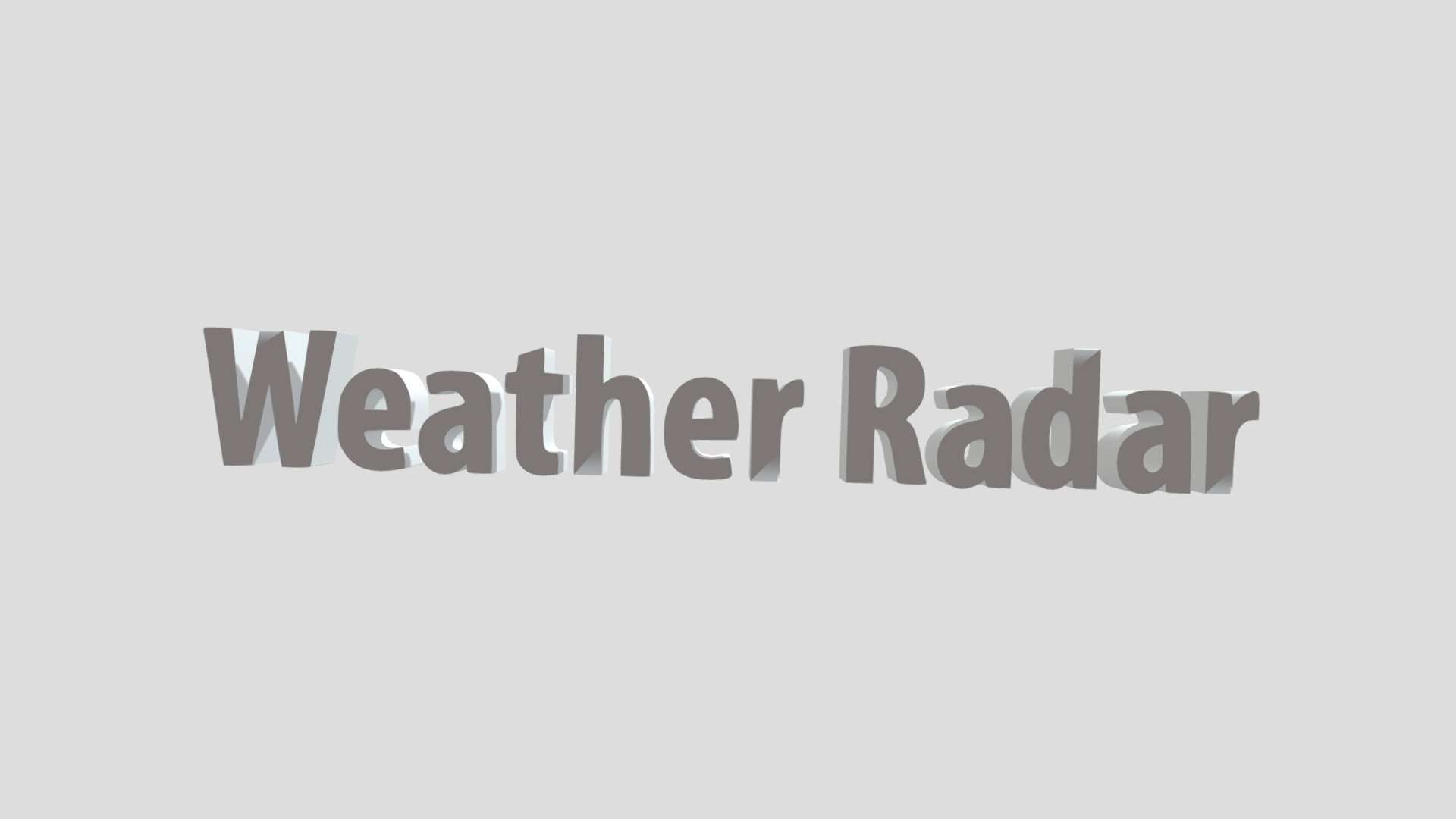 Weather Radar - Download Free 3D model by nicmitham [79565f7] - Sketchfab