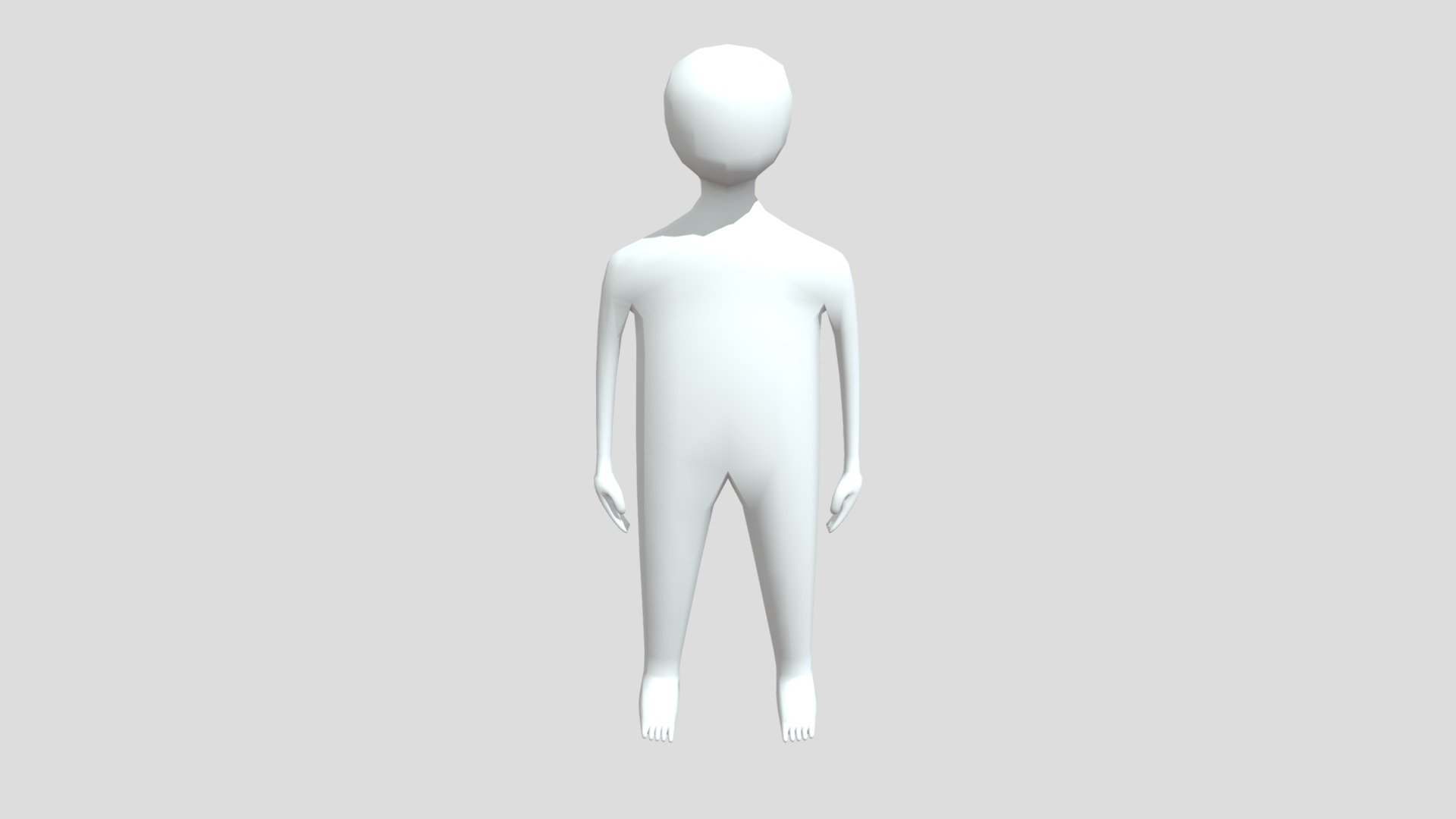 Low Poly character base mesh - 3D model by Laskani [795690e] - Sketchfab