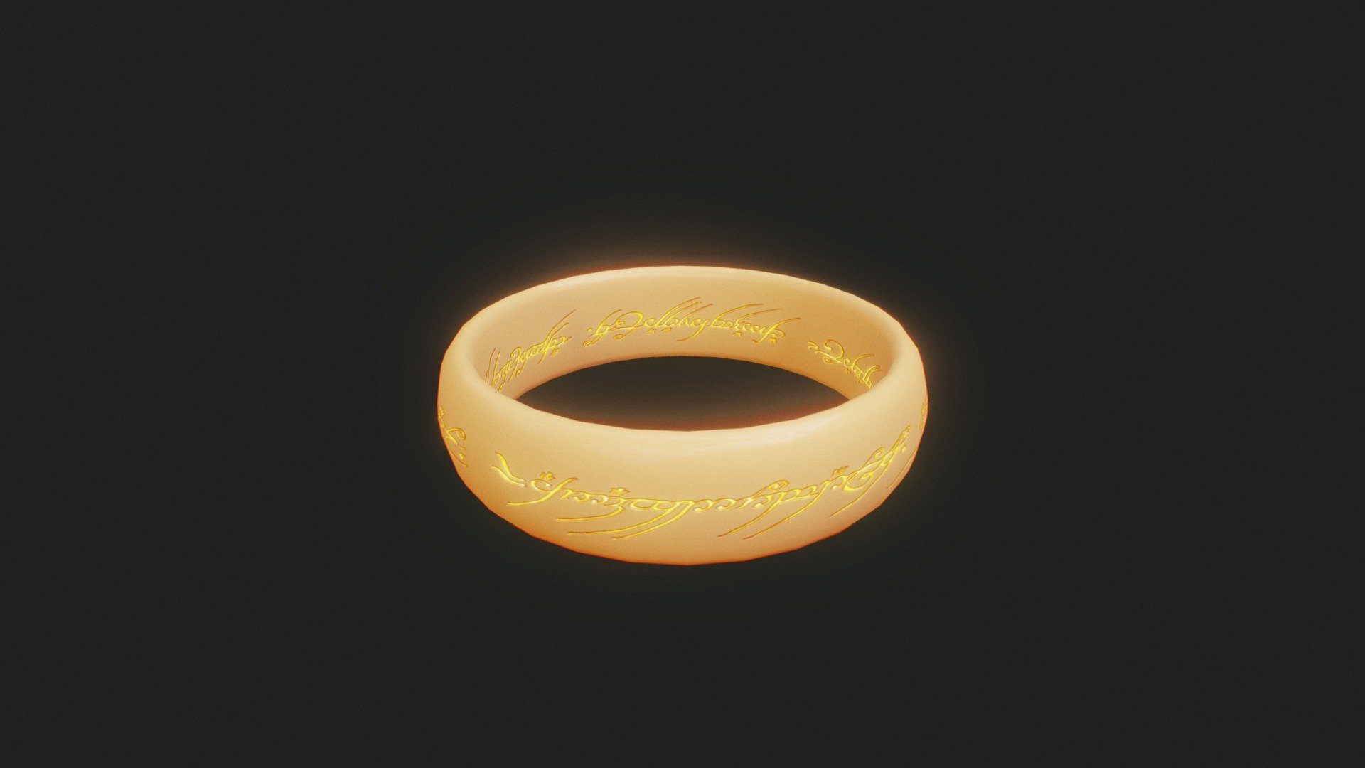 The one ring - 3D model by Santiago Mejía (@mejiasan) [7956f91] - Sketchfab