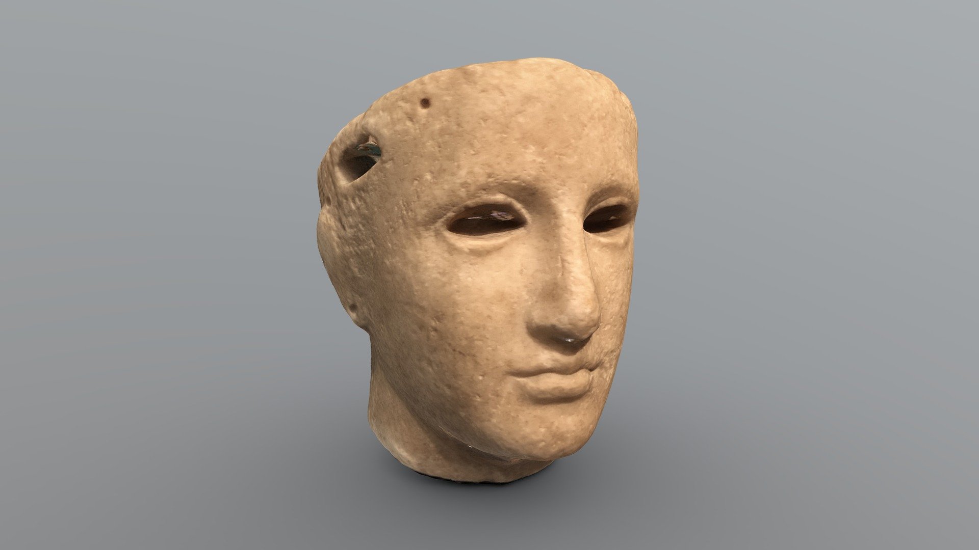 Stone Head Bust Sculpture (photogrammetry) - 3D model by Austin ...