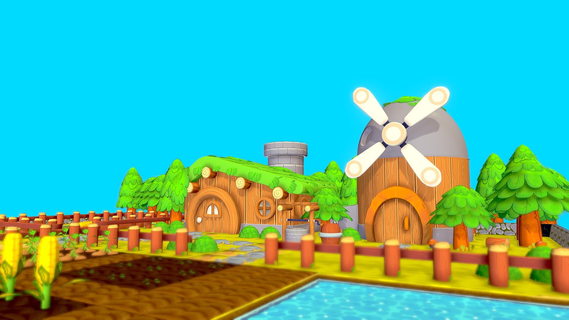 Farm Tileset - Download Free 3D model by YToHiu (@too.yulianto ...