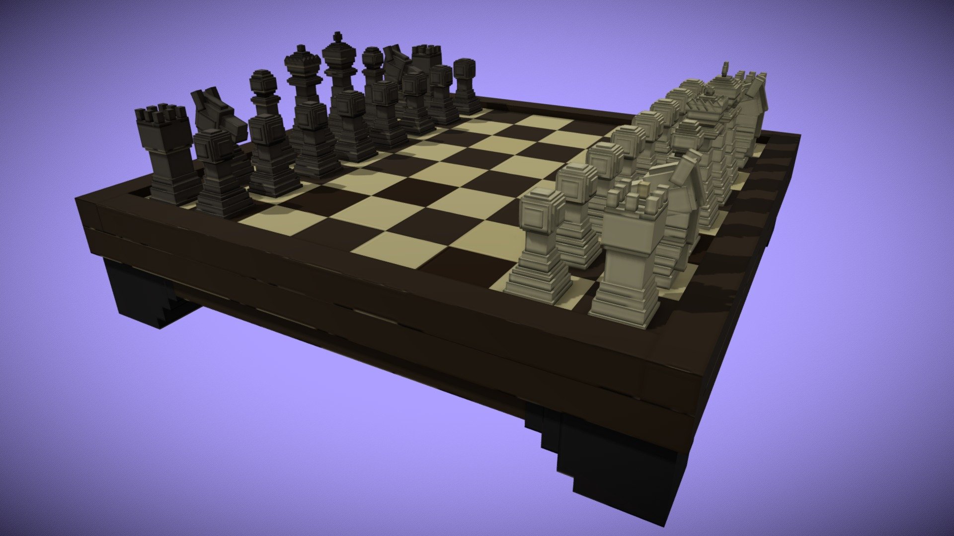 Chess Medieval - 3D model by iNeChan [795cd00] - Sketchfab