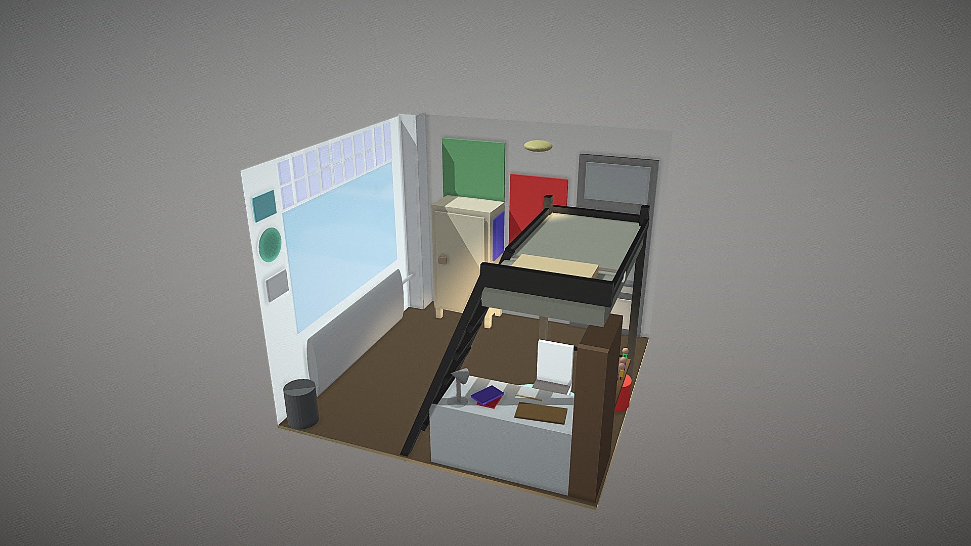 My Room - 3D model by Iza Oprins (@66502) [795e5b5] - Sketchfab