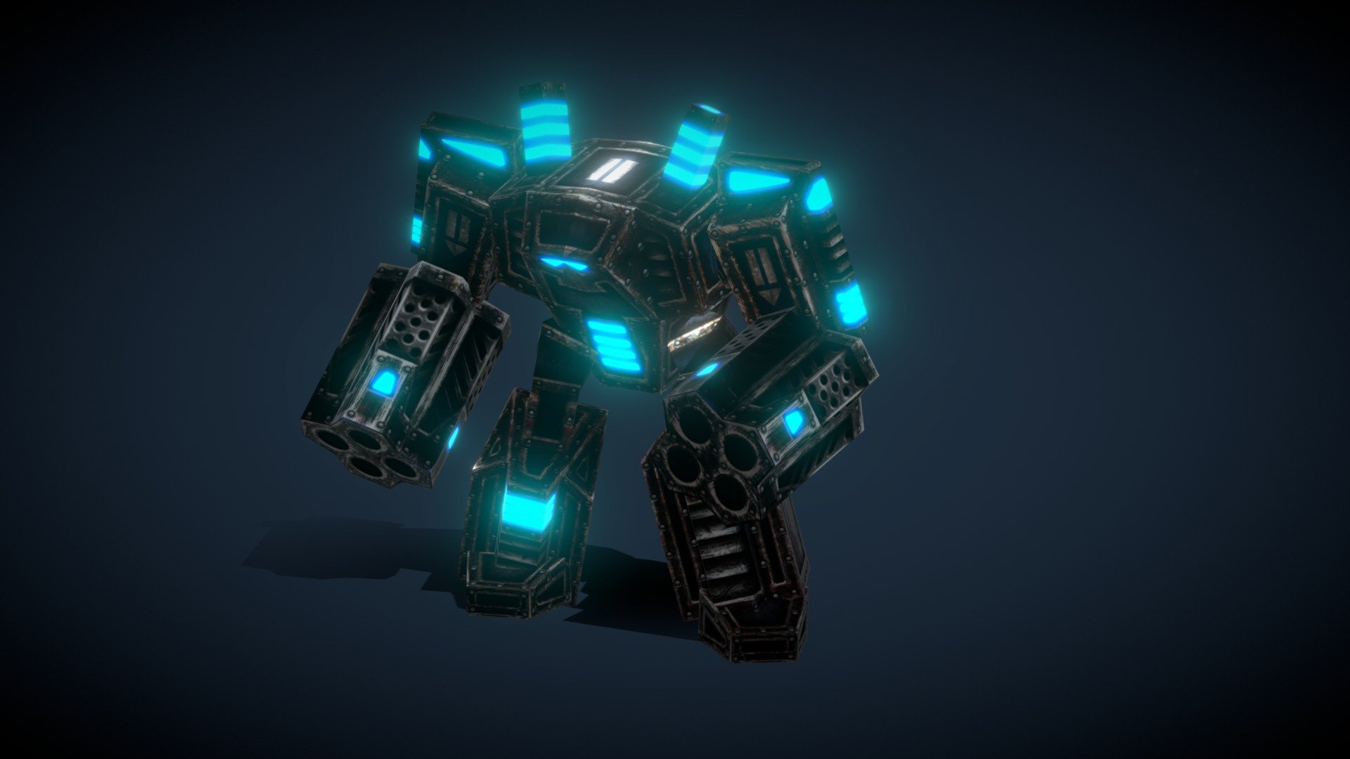 3DRT - warbots mechanoids - heavy bot - 3D model by 3DRT.com [79632c8 ...
