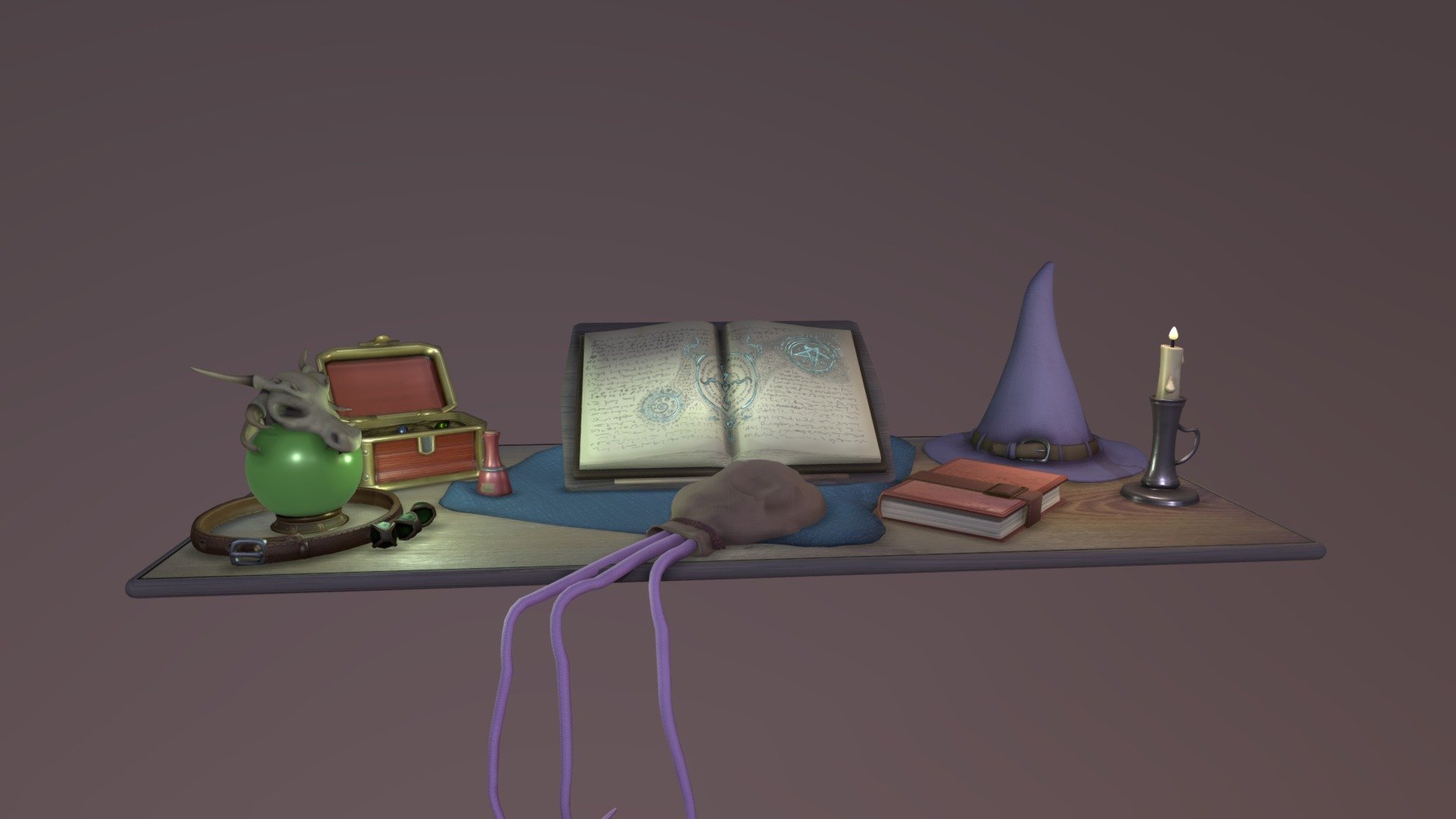 Wizard Stuff - 3D model by Niblette [7963648] - Sketchfab