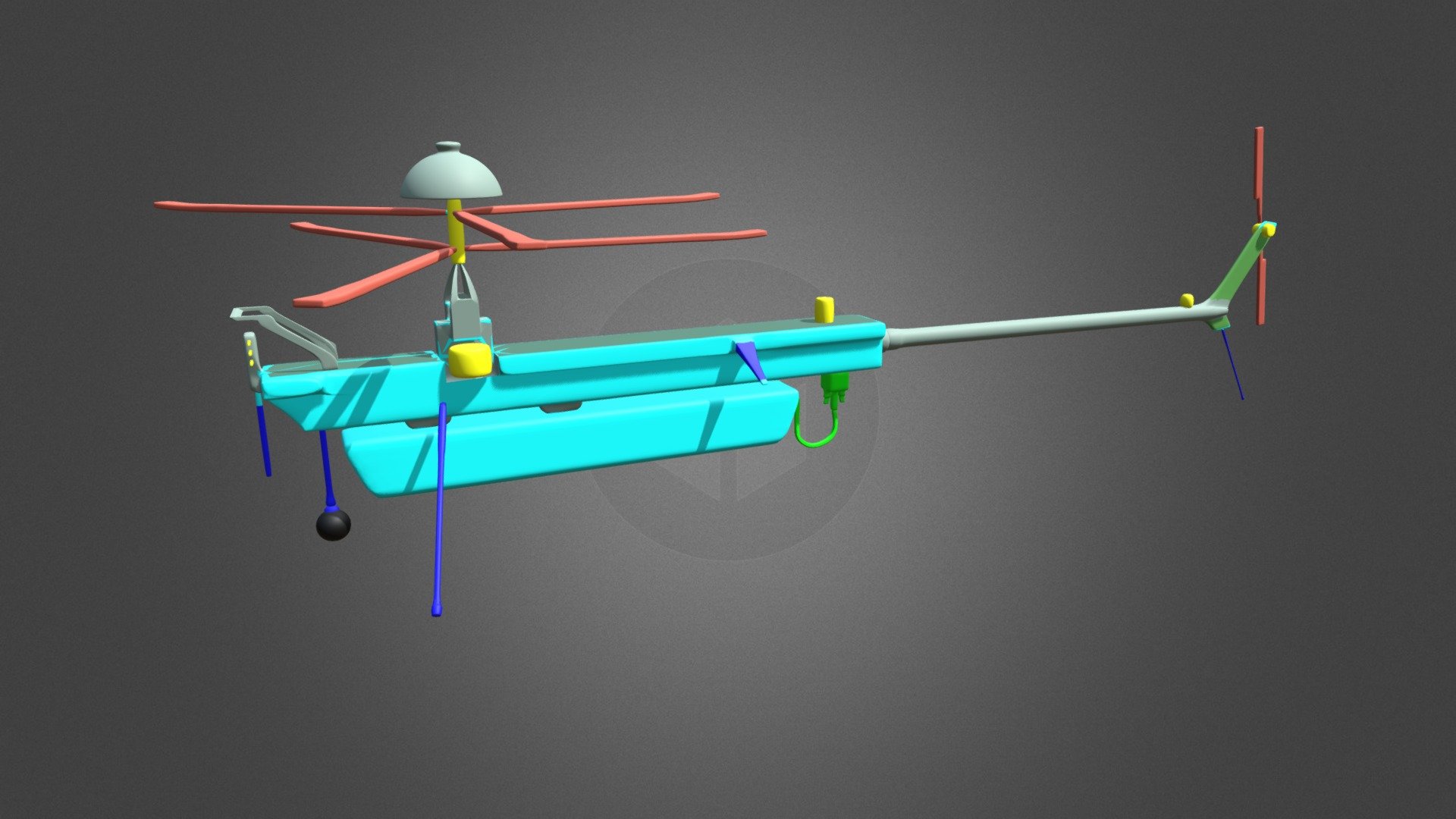 Drone V1 High Poly - 3D model by MoniGarr (@aiartist) [7964394] - Sketchfab