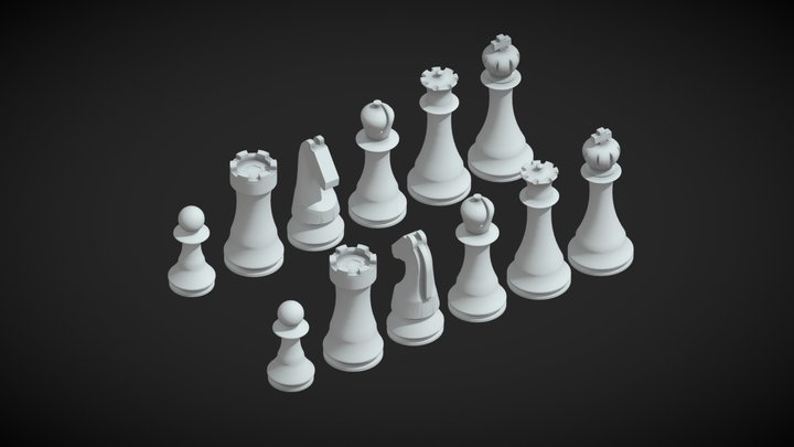 Chesspieces 3D models - Sketchfab