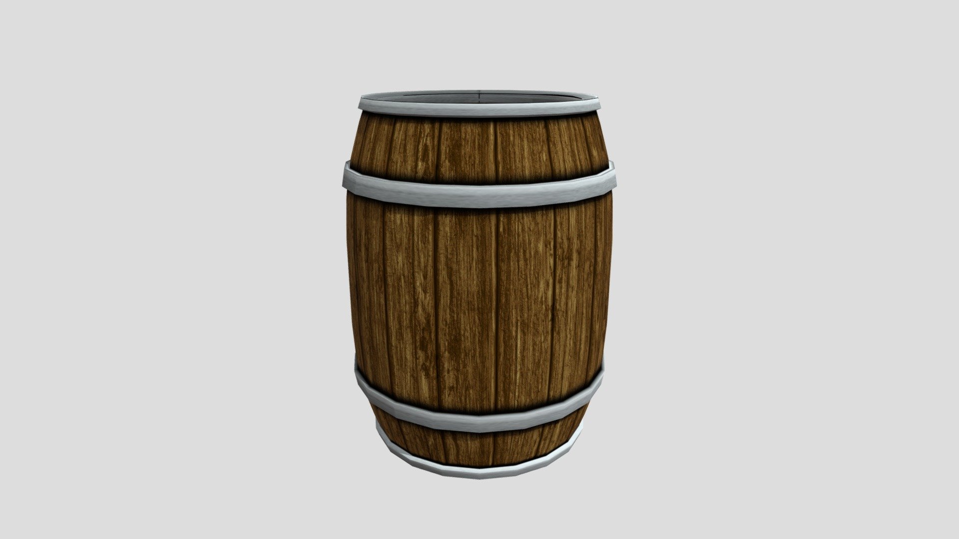 3D Barrel Model - Download Free 3D model by Zeke Graham (@checkermince ...