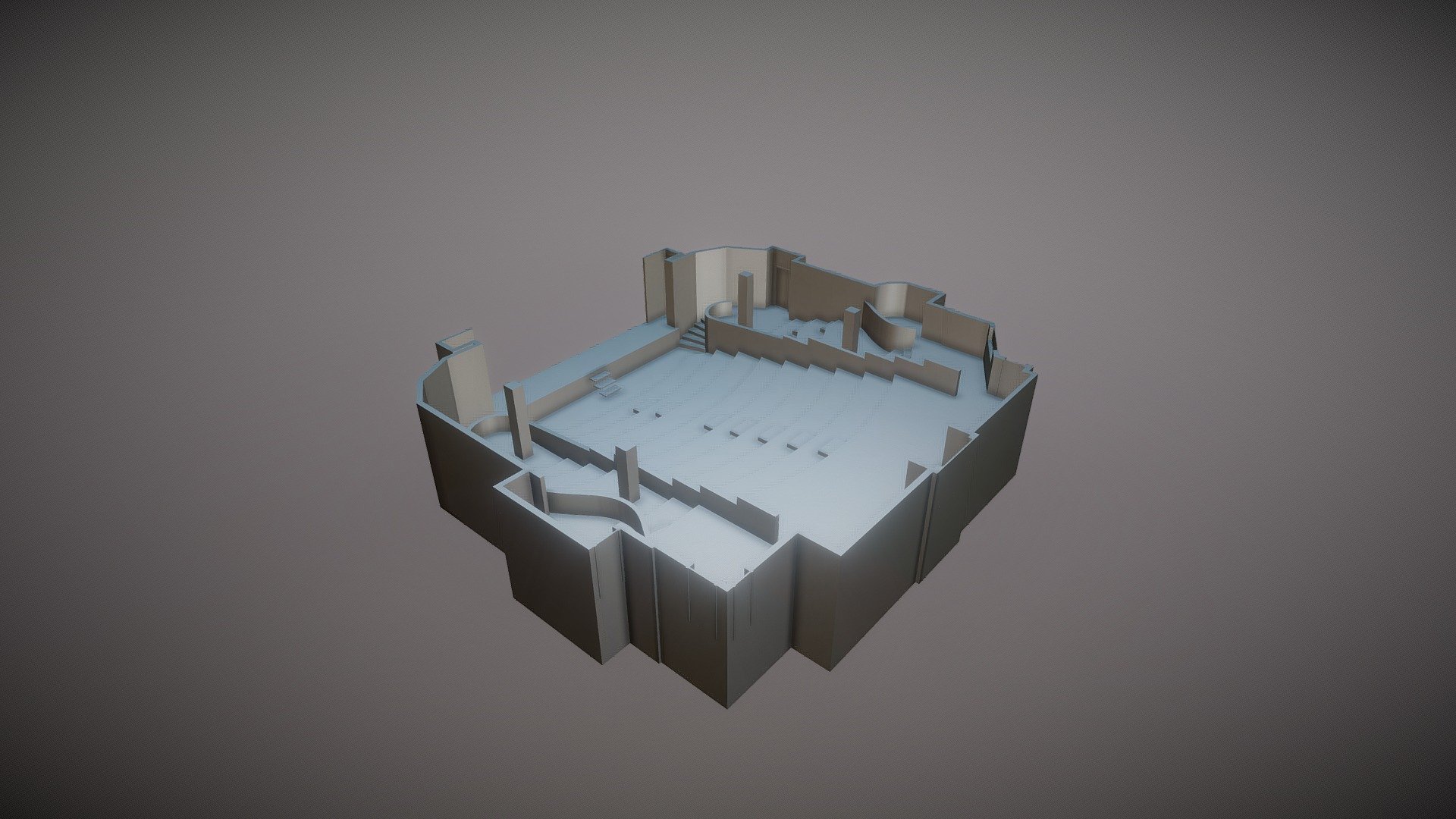Theatre_Top_View - 3D model by nonesse [79697fd] - Sketchfab