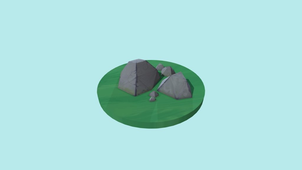 Low poly stones - 3D model by p1ndakid [7969d60] - Sketchfab
