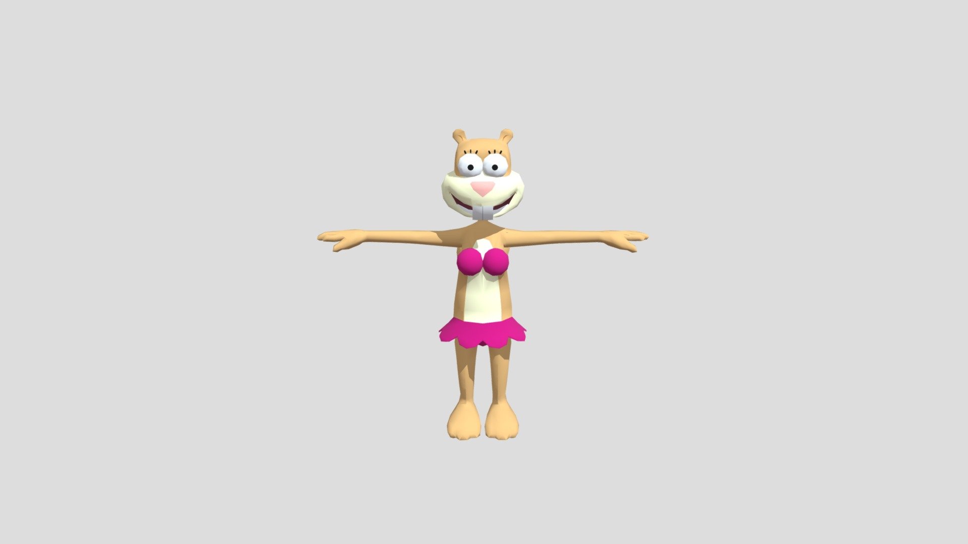 Sandy Bikini SpongeBob Squarepants - Download Free 3D model by 3D by ...
