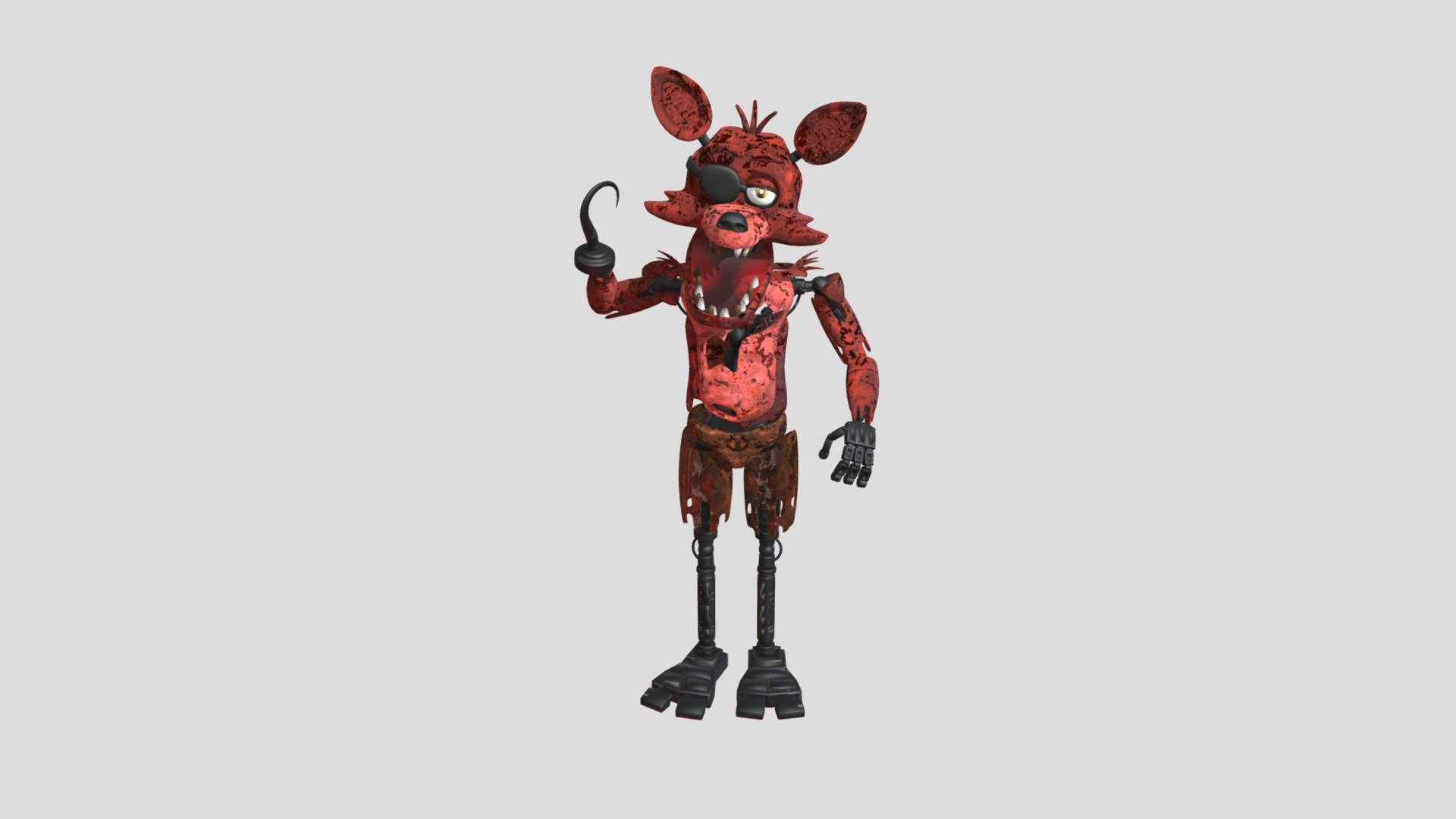 Foxy By Alfredman20 - Download Free 3D model by Freddy_Fazbear (@LBSCR ...