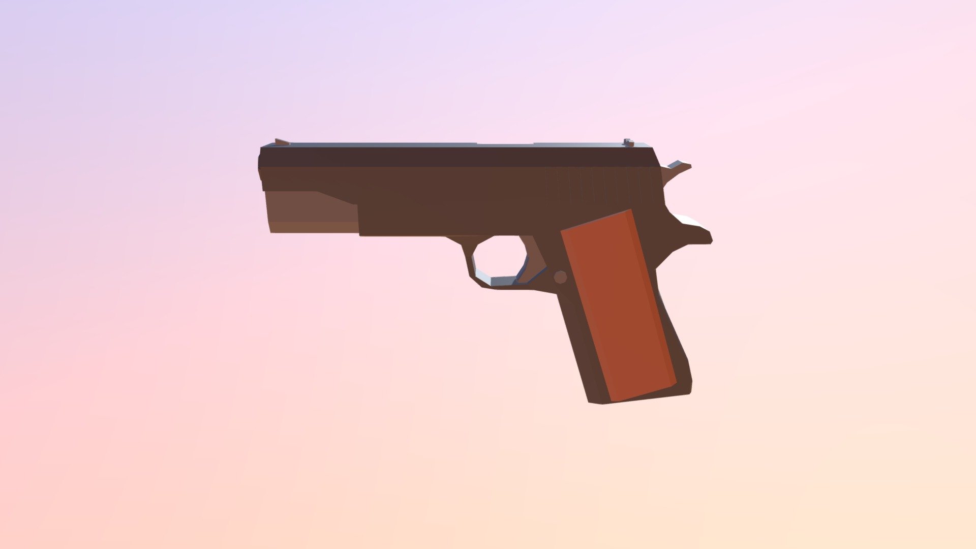 Low Poly M1911 - Download Free 3D model by The_Nuke_Remolacha [7970fdd ...
