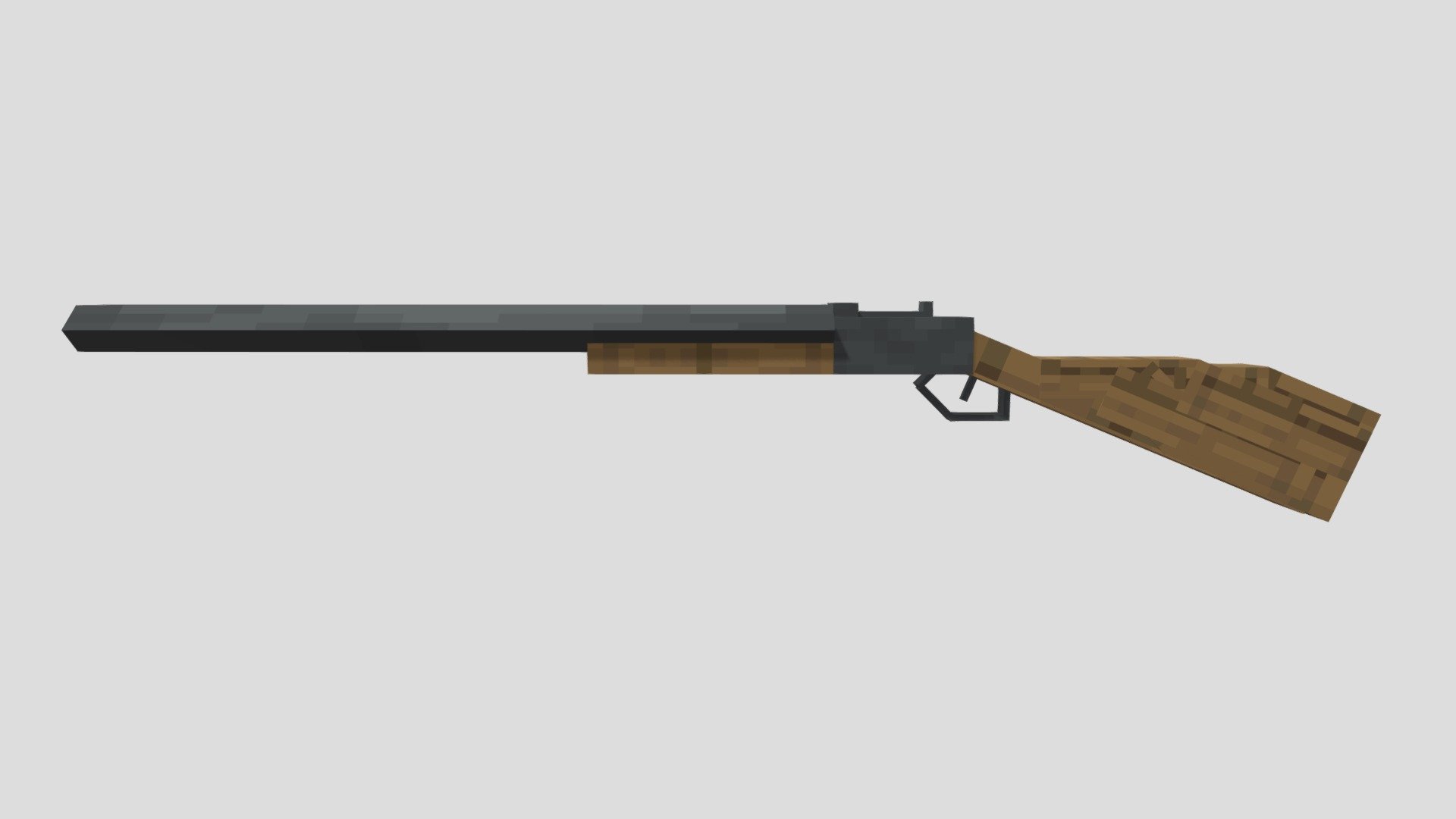 Double barrel rifle Minecraft - 3D model by BartekBW (@rojdanbw ...