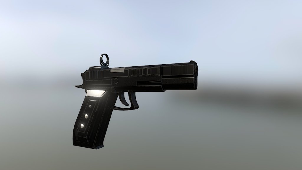 Pistol - 3D model by Daemon (@Faif12) [79762da] - Sketchfab