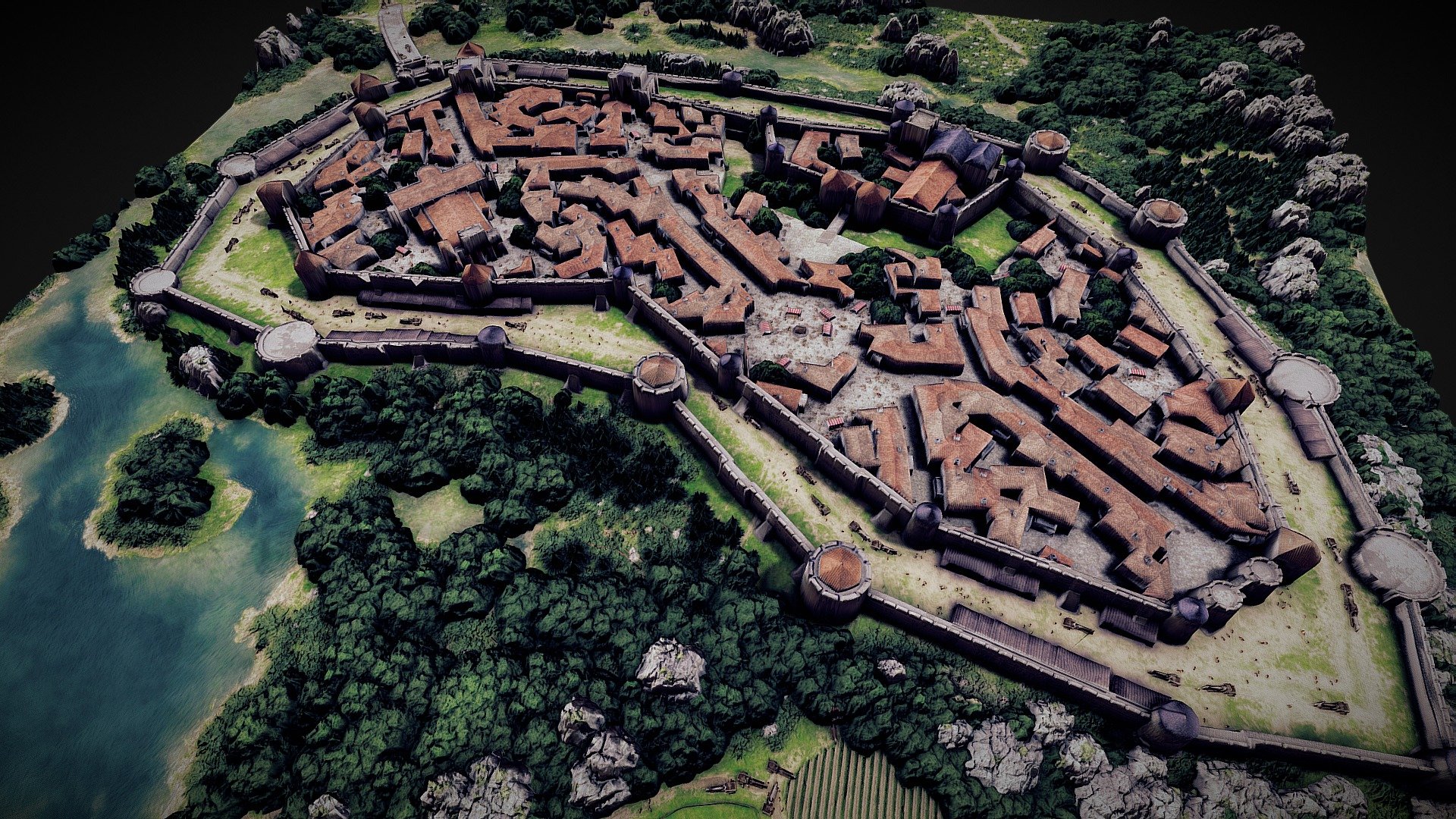 Castle Road - 3D model by klrxyz [797664d] - Sketchfab
