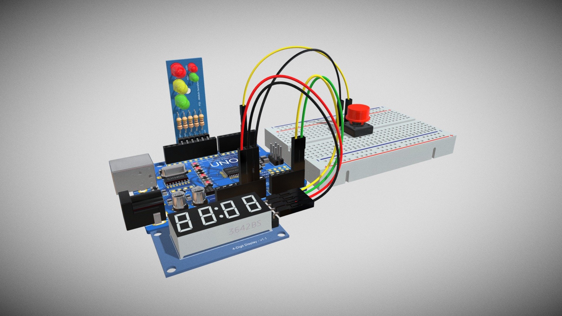 Aula 05 - Sem. Completo Com Display - Kit 2023 - Download Free 3D model by Robótica Paraná ...