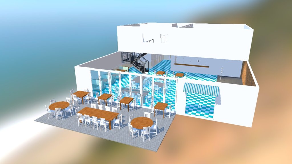 restaurant_v07_full - 3D model by ocelot [79772d4] - Sketchfab