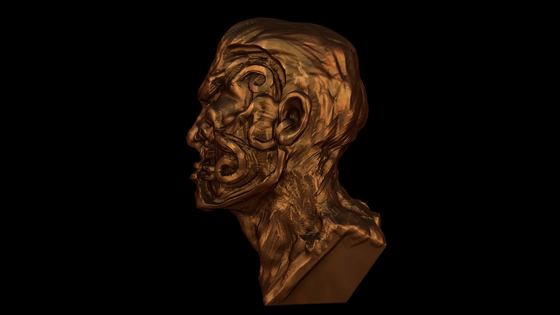 Octo Splat Face - Bronze - Download Free 3D model by Chaitanya Krishnan ...