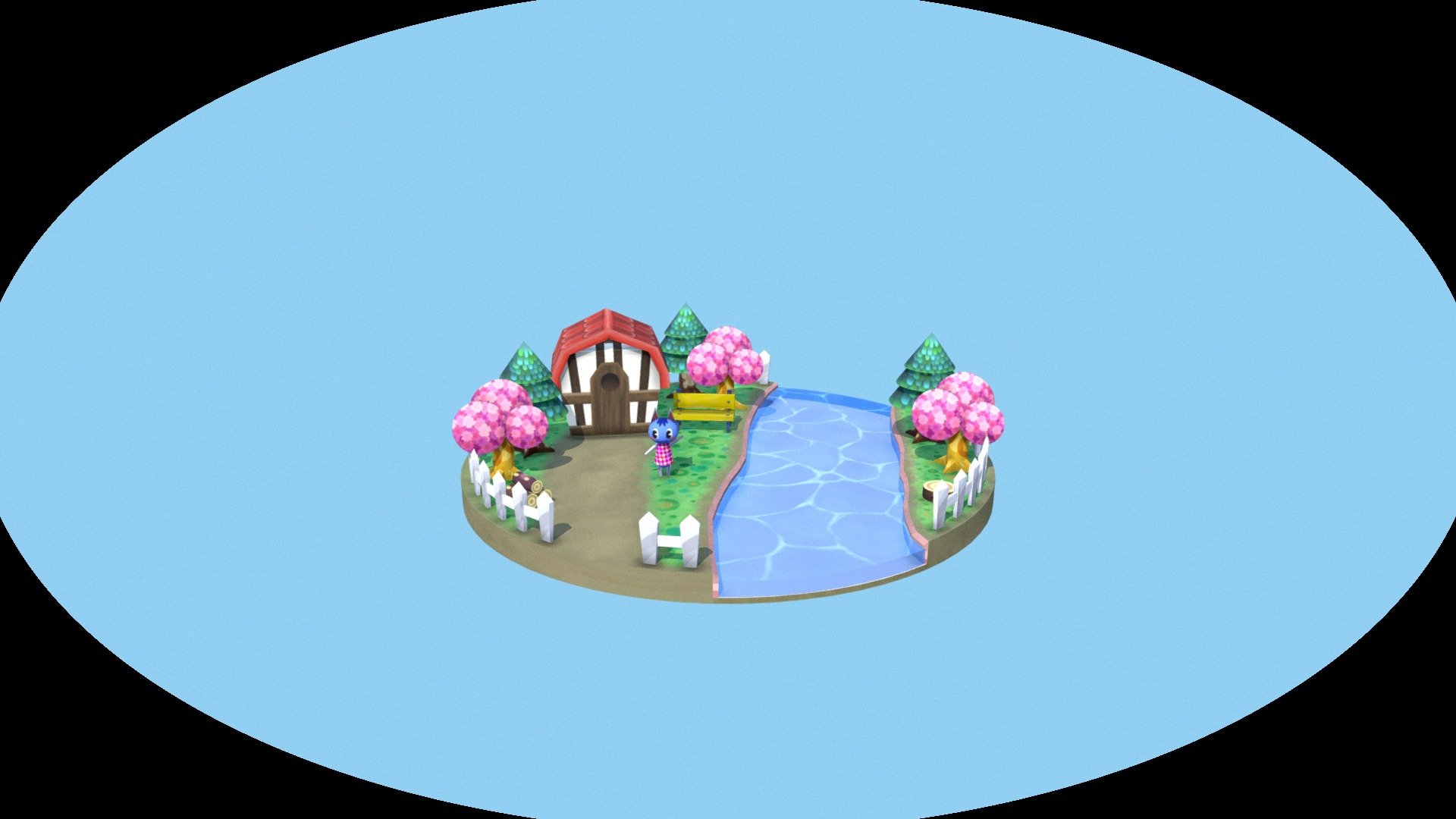 Animal crossing - Download Free 3D model by minlibi [79787d3] - Sketchfab