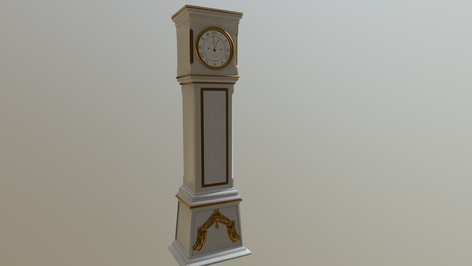 Grandfather Clock - 3D model by Tops98 [797a57f] - Sketchfab