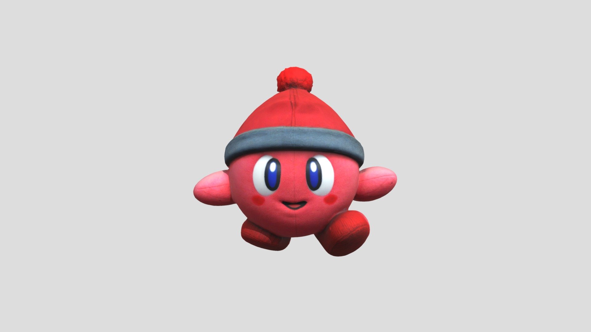 A red Kirby with a jacket and beanie - 3D model by kyriwalter85 ...